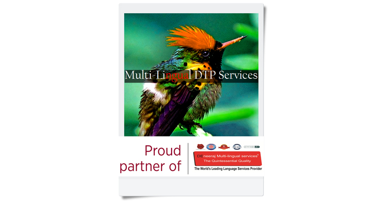 Multilingual DTP Services I Multilingual Desktop Publishing I Translators